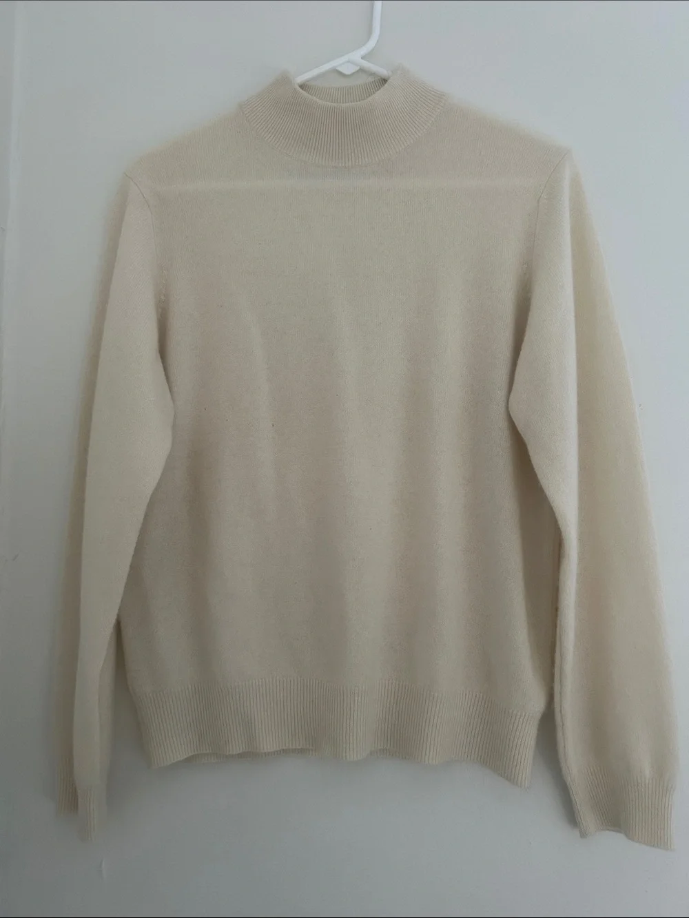 Charter Club | Sweaters | Cream Mock Neck Cashmere Sweater | Poshmark